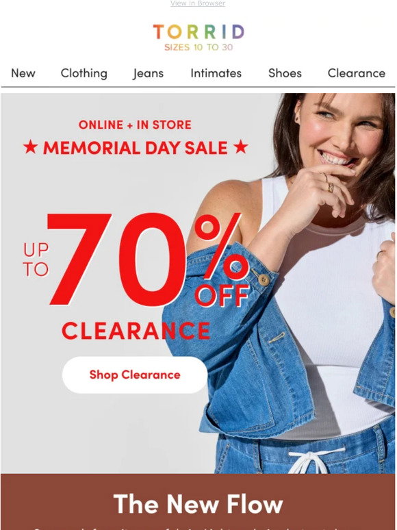 Torrid: Meet summer's favorite NEW fabric | Up to 70% OFF CLEARANCE 🔥 ...