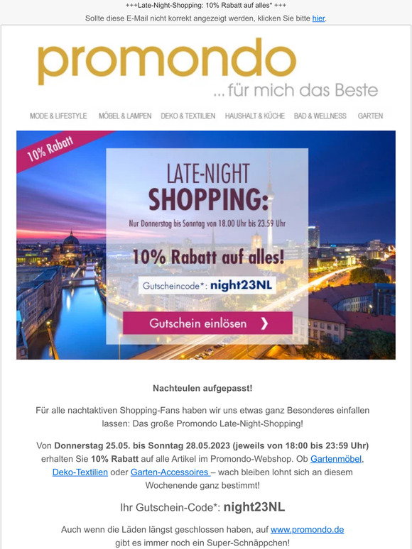 Promondo: 10% Rabatt auf alles! | Milled