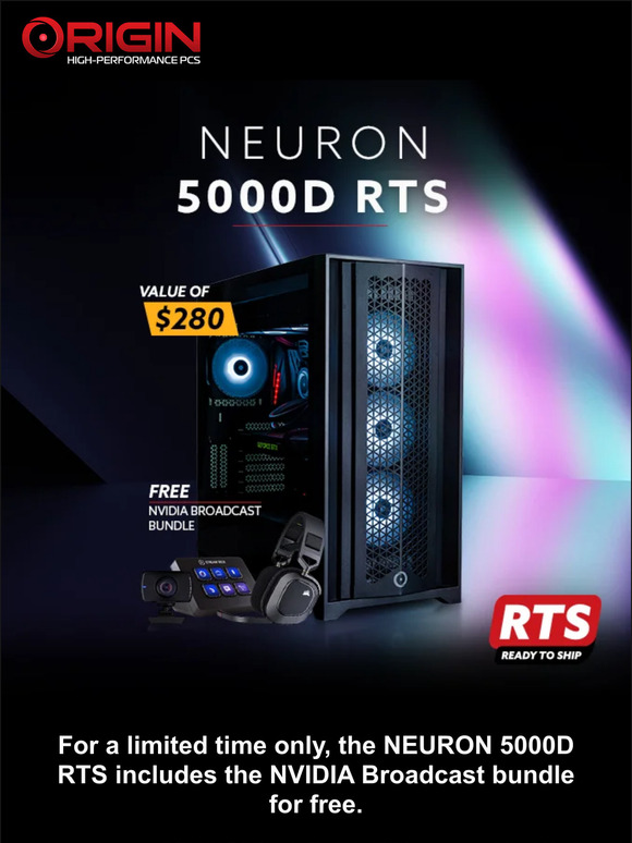 Origin PC: Limited Time Only: receive the NVIDIA Broadcast bundle for ...