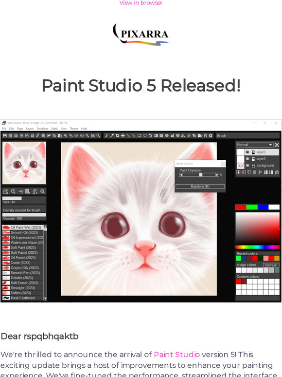 Pixarra: Paint Studio Version 5 Released! | Milled