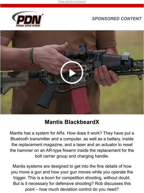Personal Defense Network: The All NEW Mantis BlackbeardX | Milled