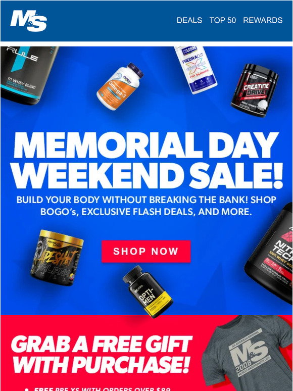 Muscle & Strength: Massive Memorial Day Weekend Sale! | Milled