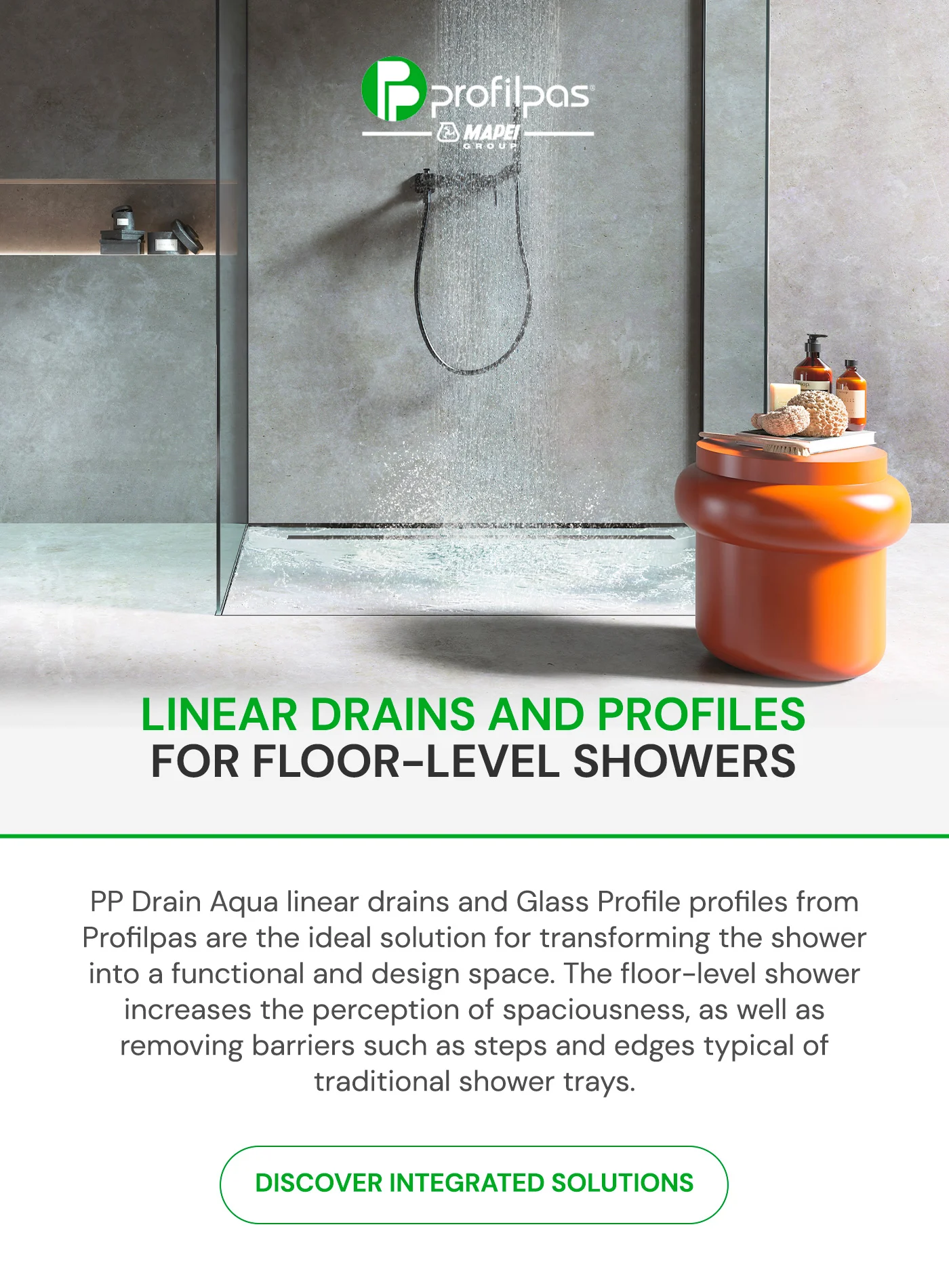 Archiproducts: Linear drains and profiles for floor-level showers: PP ...