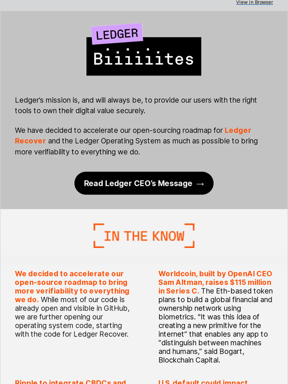 Ledger: A Message From Pascal Gauthier, Chairman & CEO At Ledger | Milled