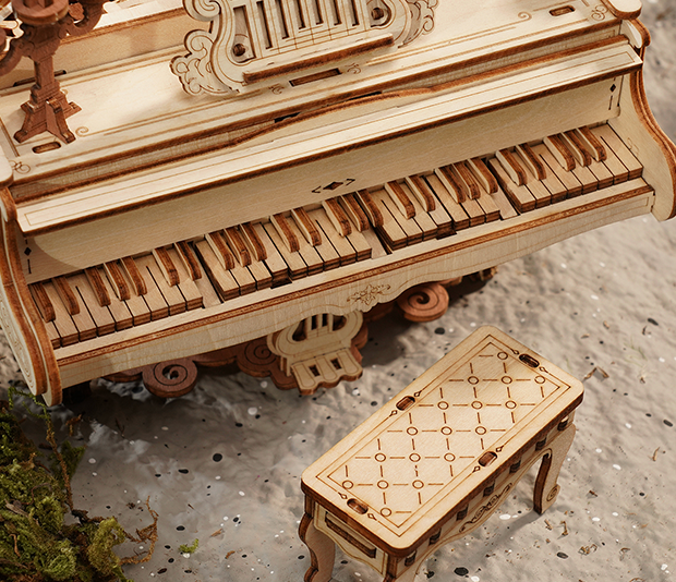 Robotime: Unlock the Enchanting Melodies: ROKR Magic Piano Mechanical ...