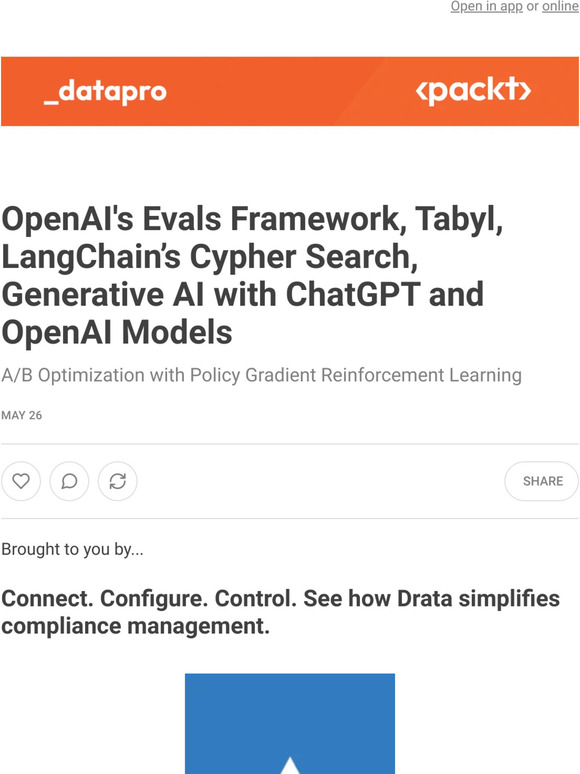 Packt: OpenAI's Evals Framework, Tabyl, LangChain’s Cypher Search ...