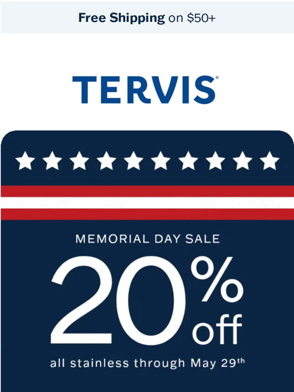 Tervis: Save 20% Memorial Day Sale | Milled