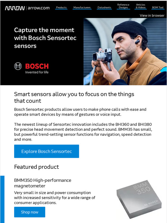 Arrow Electronics: Discover Bosch Sensortec’s newest sensor innovation ...