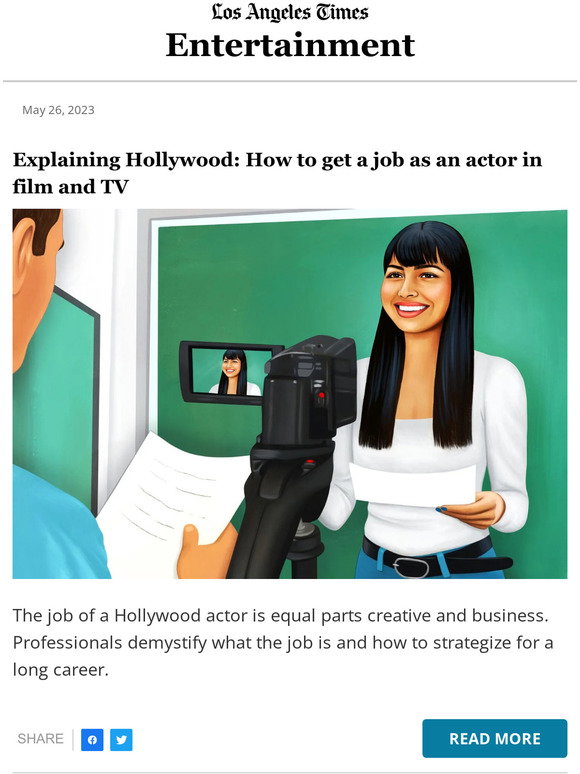 Los Angeles Times: How to get a job as an actor in film and TV | Milled
