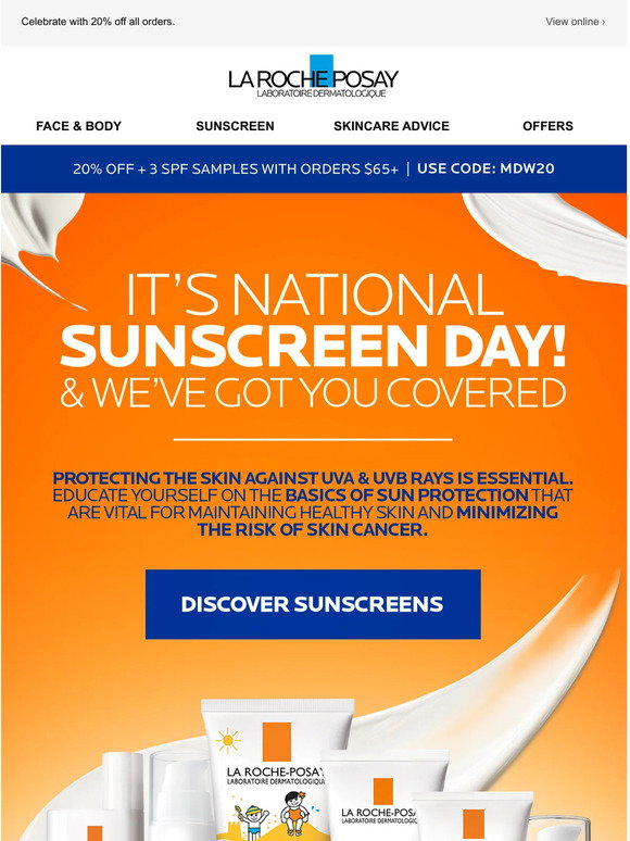 La Roche-Posay: Happy National Sunscreen Day! | Milled