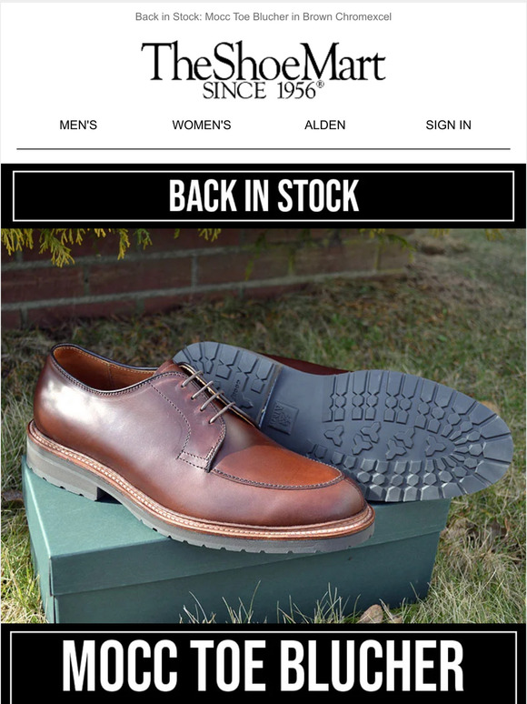 Shoe Mart: Our Gorgeous Brown CXL Mocc Toe is Back! | Milled