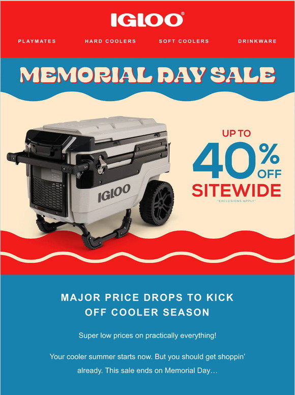 Igloo Coolers: Re: Major cooler price drops for Memorial Day…💲⤵️ | Milled