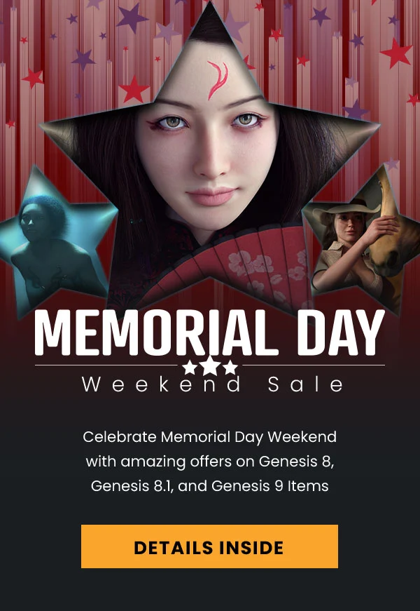 DAZ 3D: Memorial Day Weekend Sale! | Milled