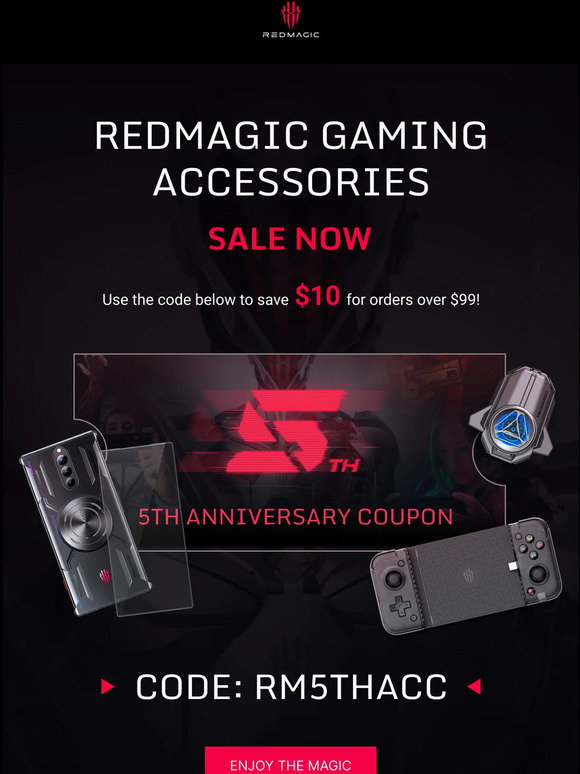 RedMagic: 🤩SALE NOW | REDMAGIC Gaming Accessories | Milled