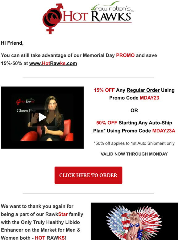 Raw Nation: Hot Rawks Memorial Day Promo Still Going | Milled