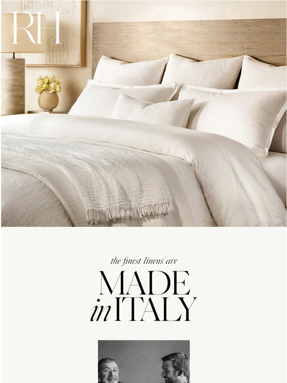 Restoration Hardware: The World’s Finest Italian Bedding by Carlo ...