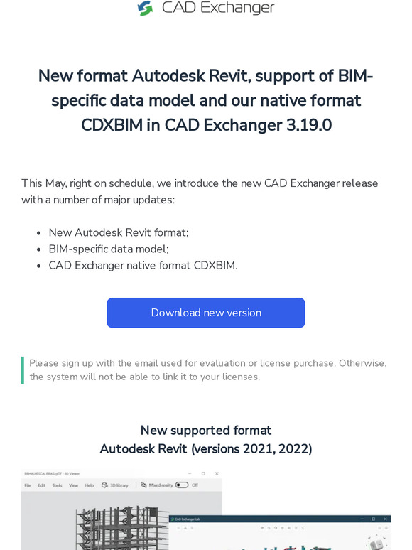 CADEX: New format Autodesk Revit, support of BIM-specific data model ...