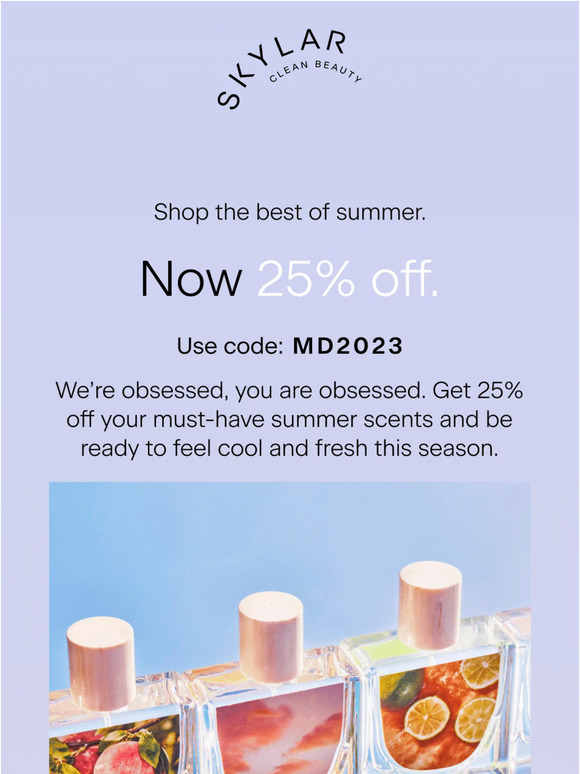 Skylar: Current obsession: Summer scents ☀️ | Milled