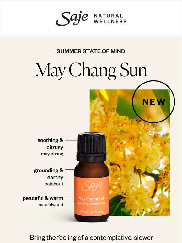 Saje Natural Wellness: Introducing May Chang Sun ☀️ | Milled