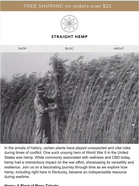 Straight Hemp: From the Fields to the Frontlines: Hemp's Unsung Role in ...