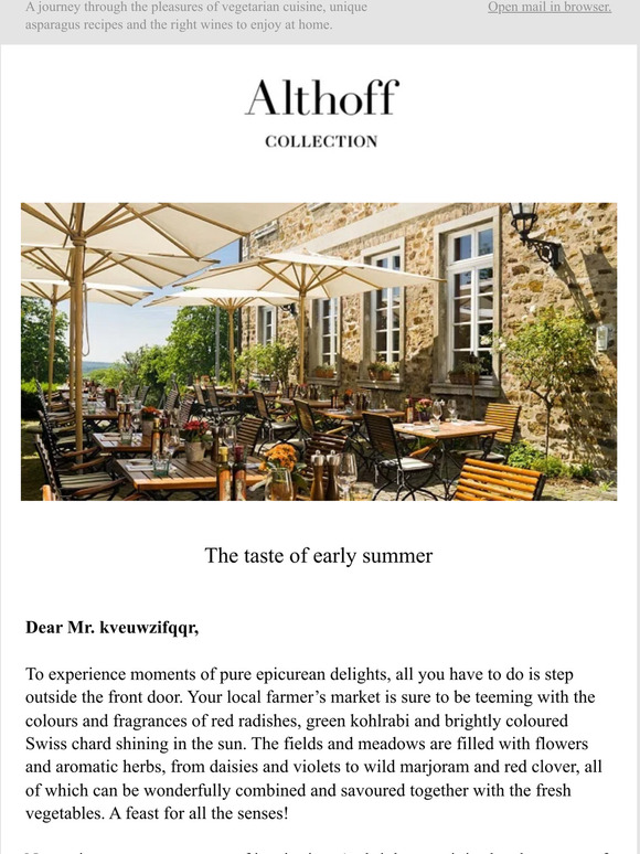 Althoff Hotels: Early-summer bliss | Milled