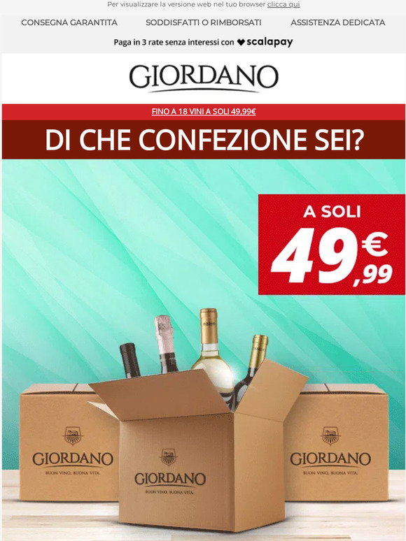 Giordano Vini: Ce n'è una anche per te (18 vini a 49,99€) Scoprila ...