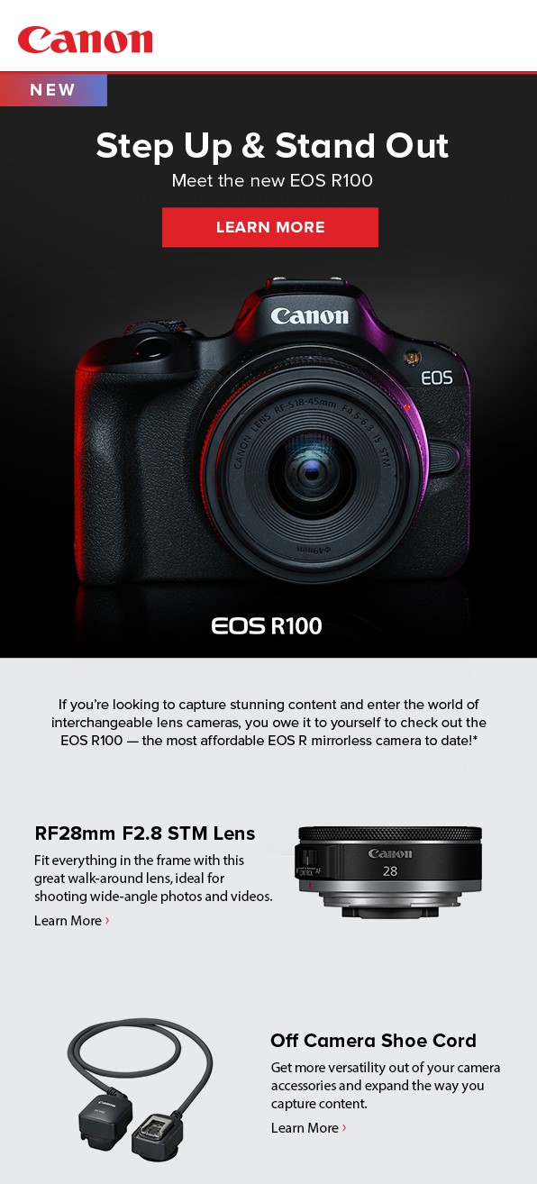 Canon USA: Introducing the Game-Changing EOS R100: Canon's Most ...