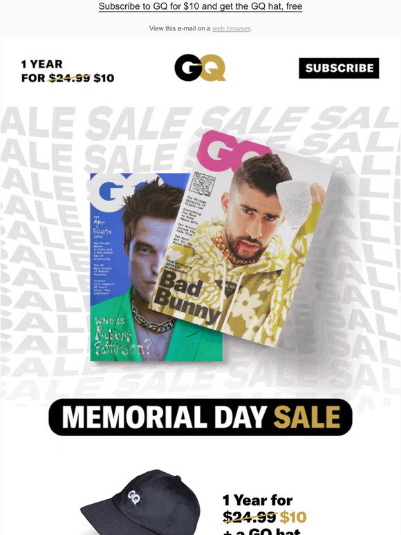 GQ: Limited Time Offer: Subscribe to GQ Magazine for only $10 | Milled