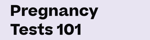 Stix: Everything you need to know about pregnancy tests | Milled