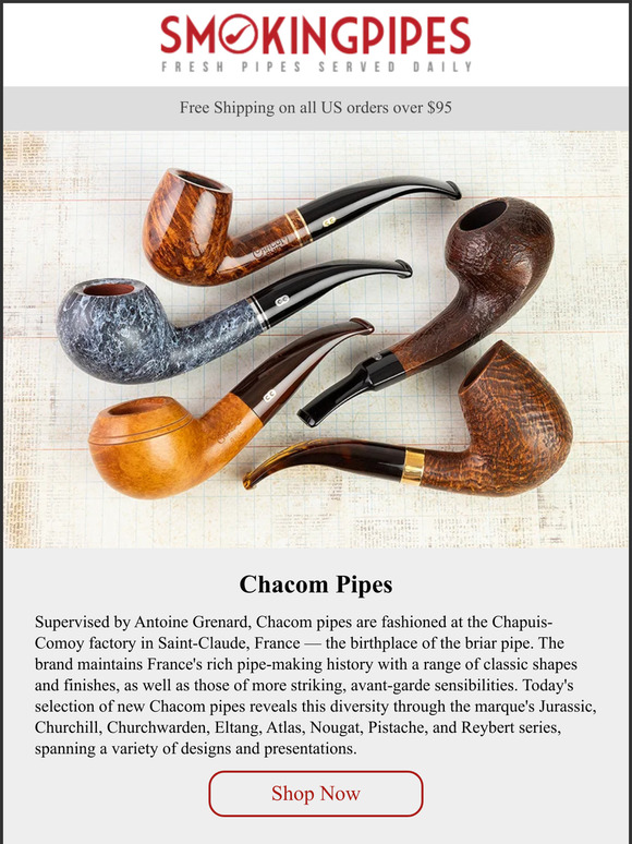 Smokingpipes: New Chacom Pipes | Traditional and Avant-Garde Aesthetics ...