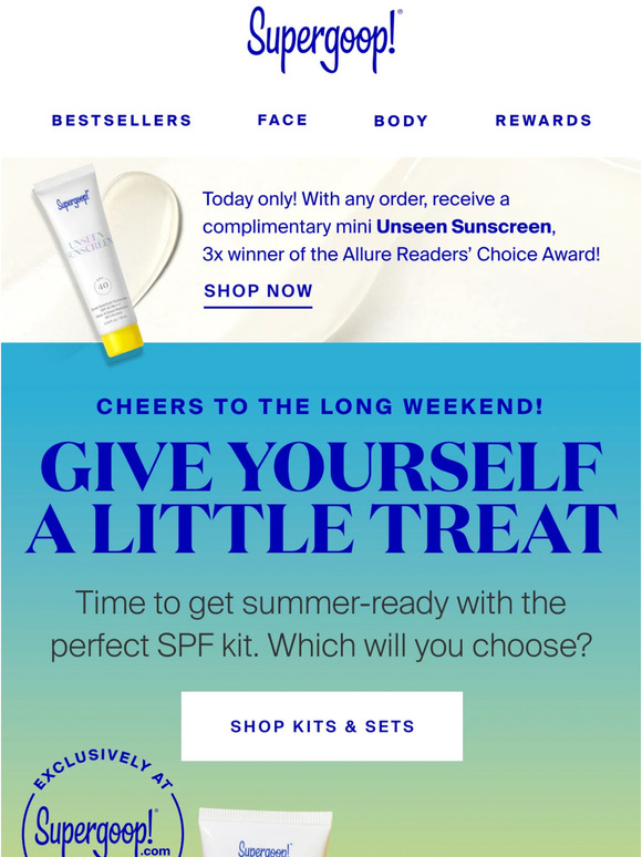 Supergoop: Our Favorite SPF Kits & Sets | Milled