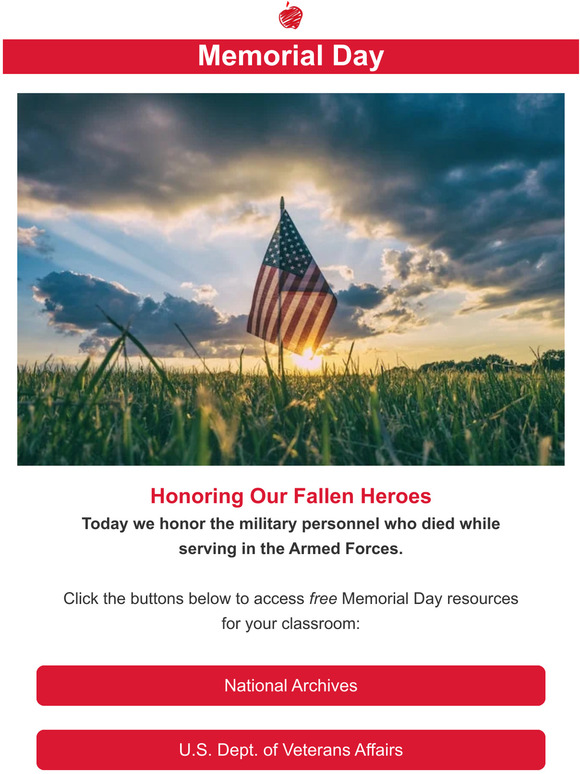 Teachers Discovery Honoring Our Nations Heroes This Memorial Day
