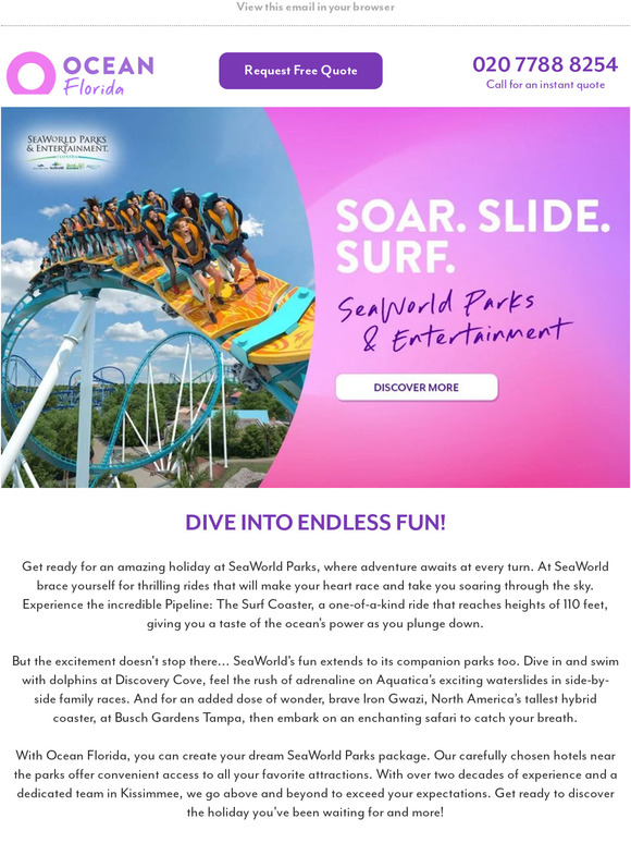 Ocean Florida: Soar, slide and surf at SeaWorld Orlando 🌊 | Milled