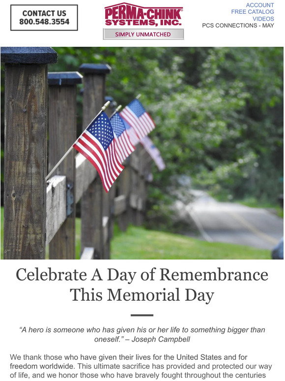 Perma-Chink Systems: Today We Observe Memorial Day | Milled