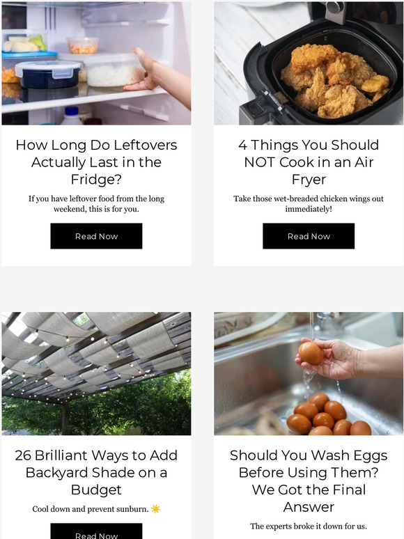 Better Homes and Gardens: How Long Do Leftovers Actually Last in the ...