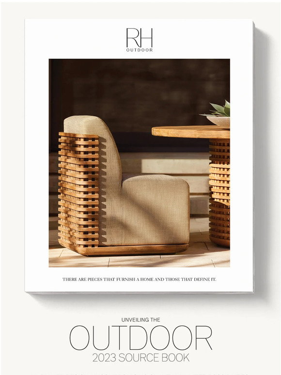Restoration Hardware: New Outdoor Collections Unsurpassed in Form ...