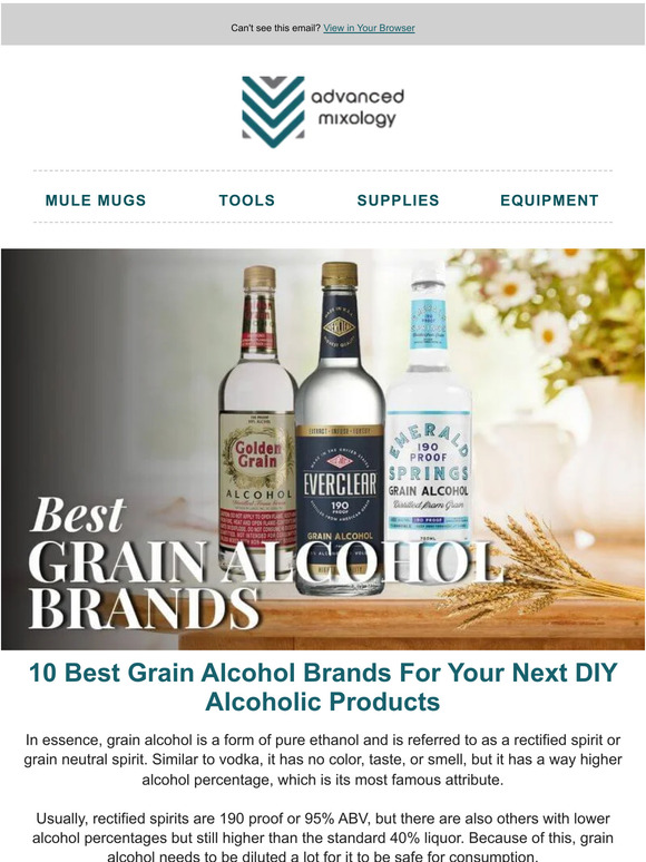 Advanced Mixology: 10 Best Grain Alcohol Brands For Your Next DIY ...