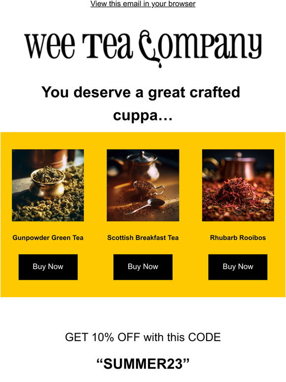 The Wee Tea Company: Fancy a cuppa? | Milled