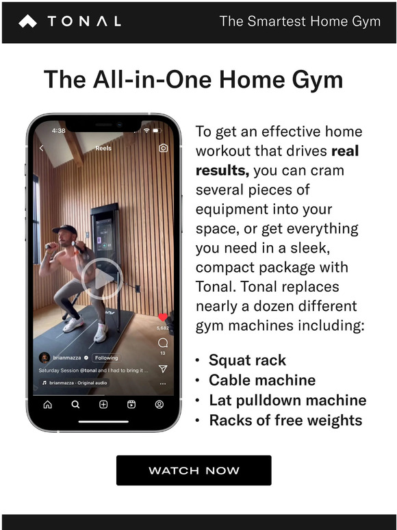 Tonal: One Piece of Equipment, Limitless Results | Milled