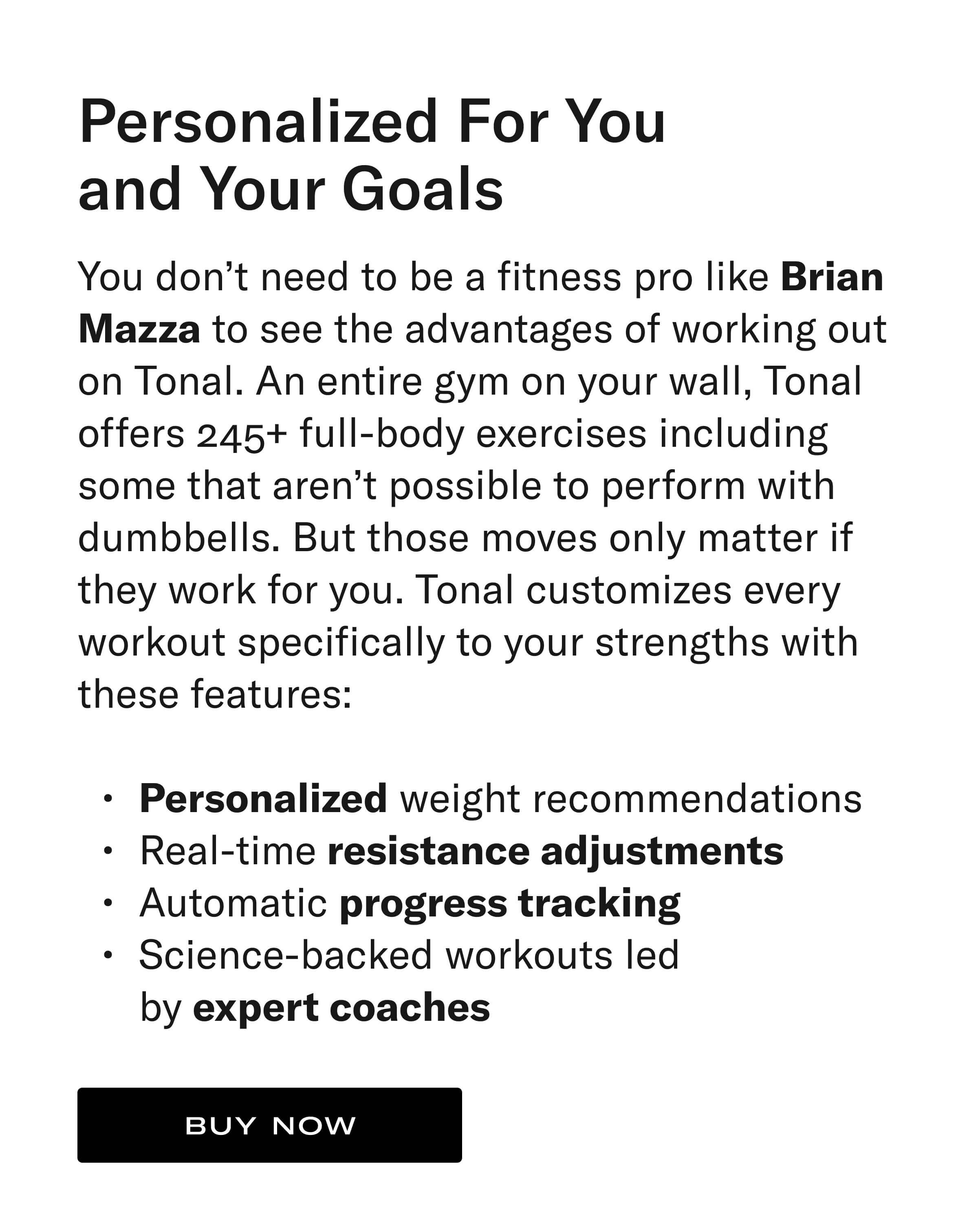 Tonal: One Piece of Equipment, Limitless Results | Milled