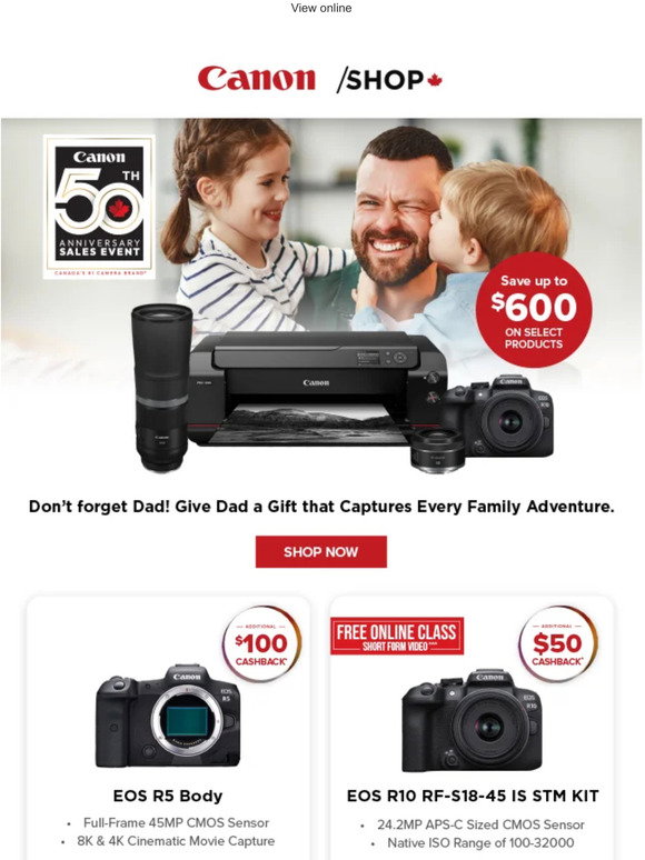 Canon: Don’t forget Dad! Give Dad a gift that captures every family ...