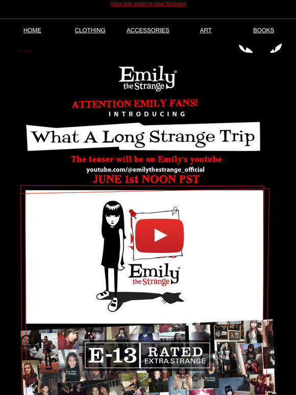 Emily the Strange: Emily Fans Get Ready for June 1st 🍿 ️🖤 | Milled