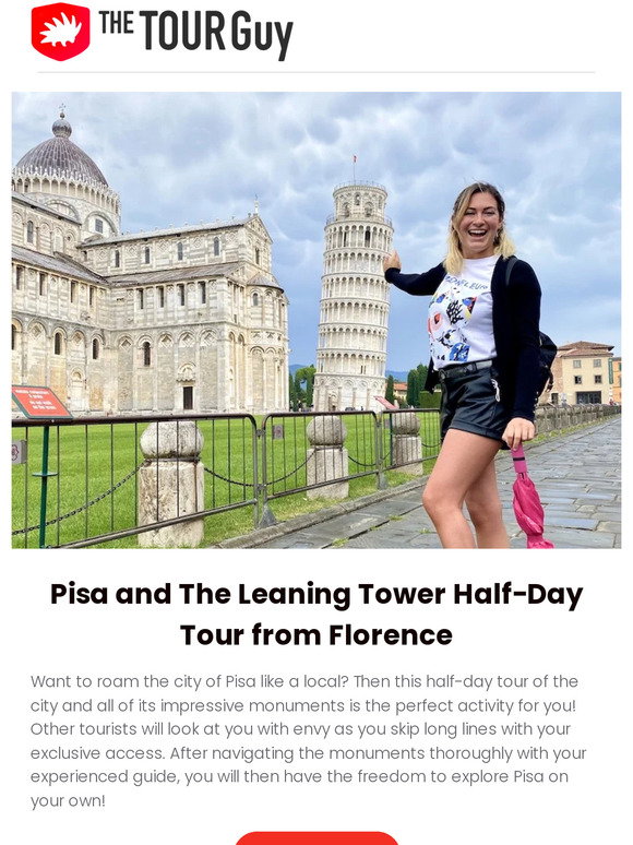 The Tour Guy: NEW TOUR ALERT: Pisa and The Leaning Tower Half Day Tour ...
