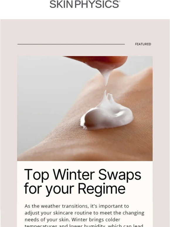 Skin Physics: Top Winter Skincare Swaps for your Anti-Ageing Regime ...