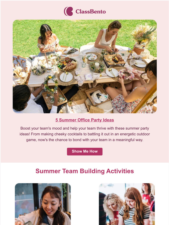 ClassBento: Unique Summer Party Ideas 🌞 | Milled