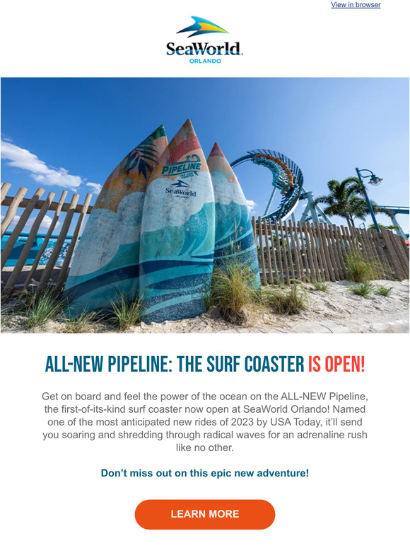 SeaWorld: 🏄 Plan A Trip To Ride The Wave! | Milled