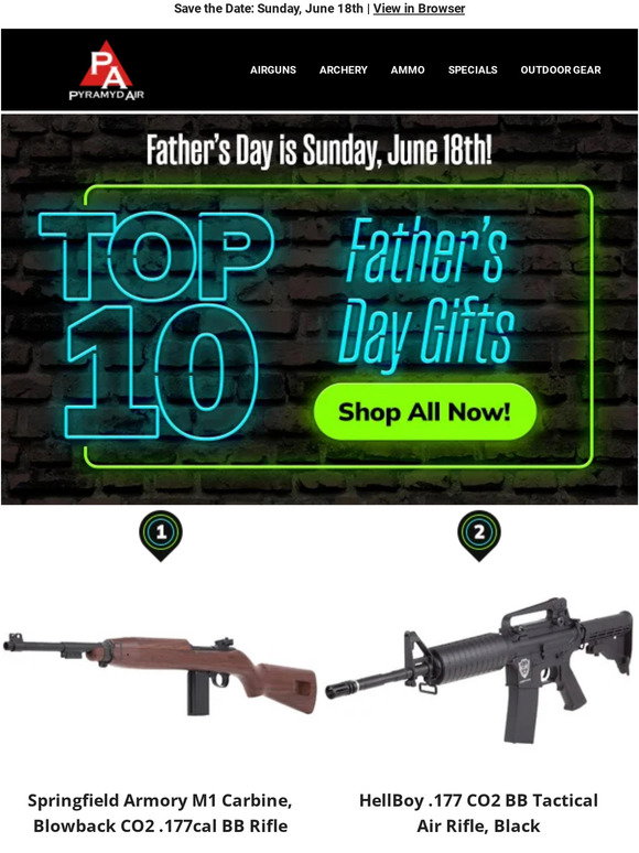 Pyramyd Air: Top 10 Father's Day Gifts! | Milled