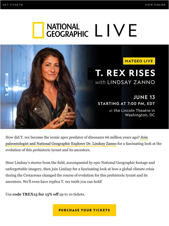 National Geographic: Discover Dinosaurs with National Geographic LIVE ...