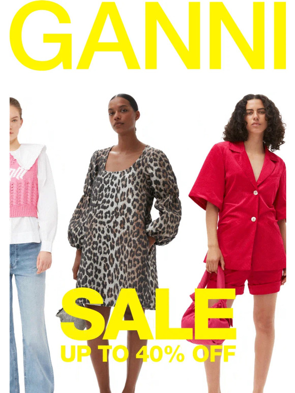 Ganni: SALE STARTS NOW ️‍🔥 UP TO 40% OFF | Milled