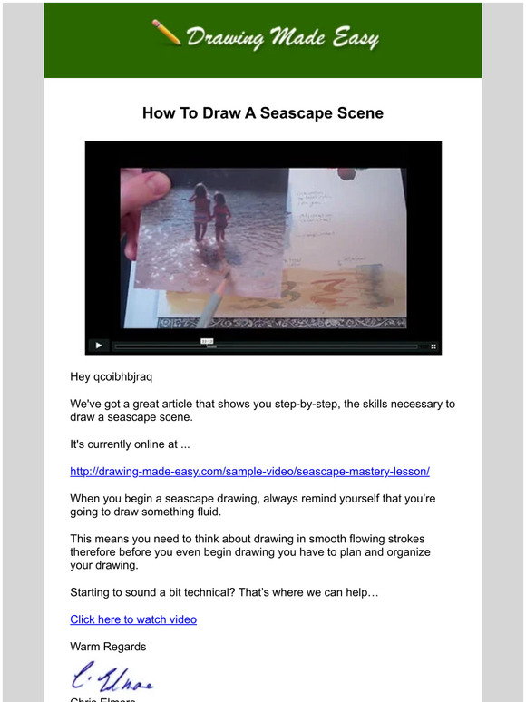 Drawing Made Easy: — - how to draw a seascape scene [VIDEO] | Milled